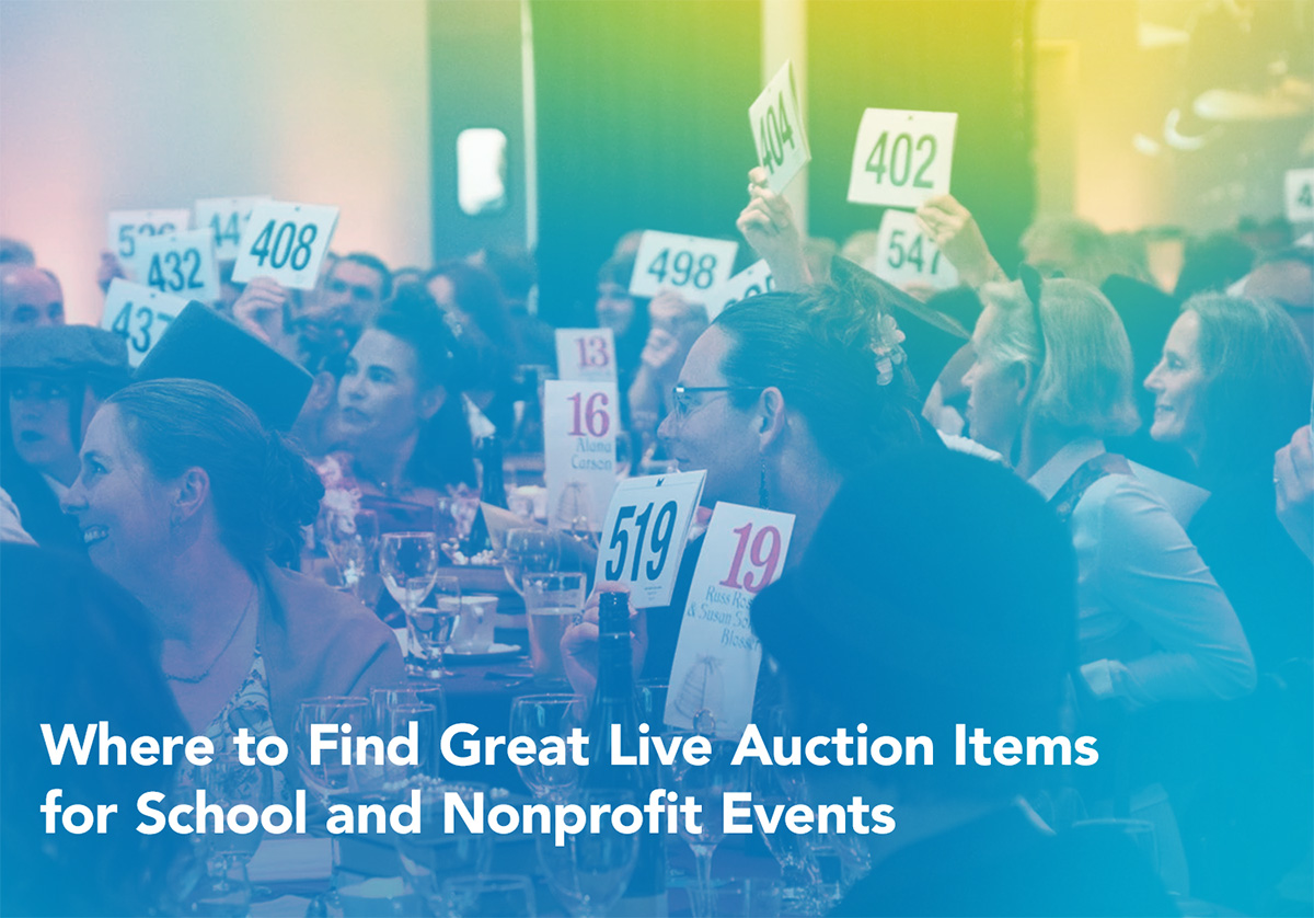Where to Find Great Live Auction Items for School and Nonprofit Events